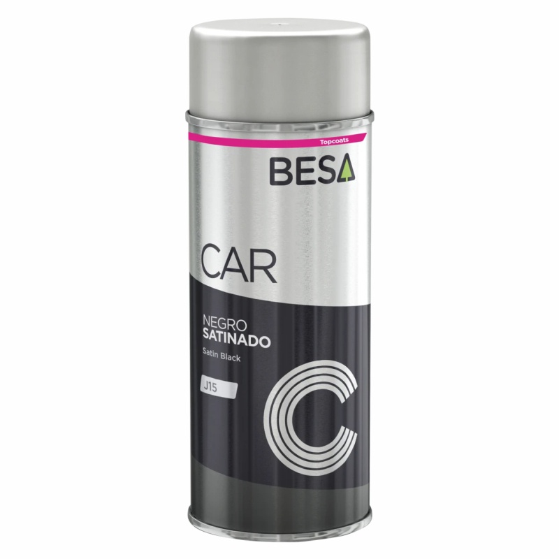 BESA • Spray Tinta Preto Acetinado - Polifer