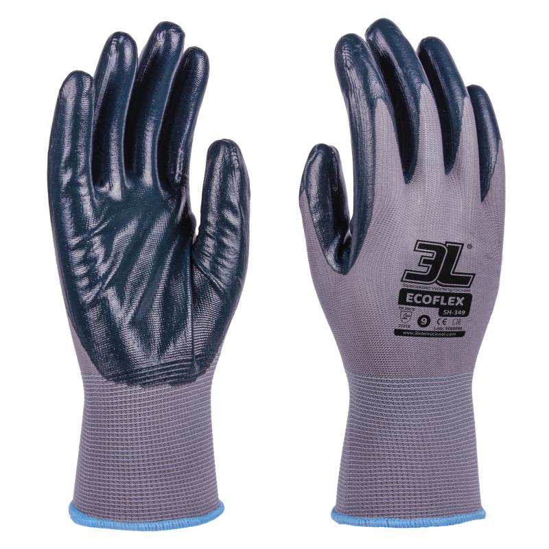 ECOFLEX • Luva Nitrilo Suporte Nylon - Polifer